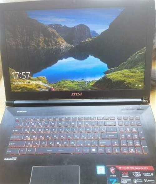 Игровой ноутбук msi GE72MVR 7RG