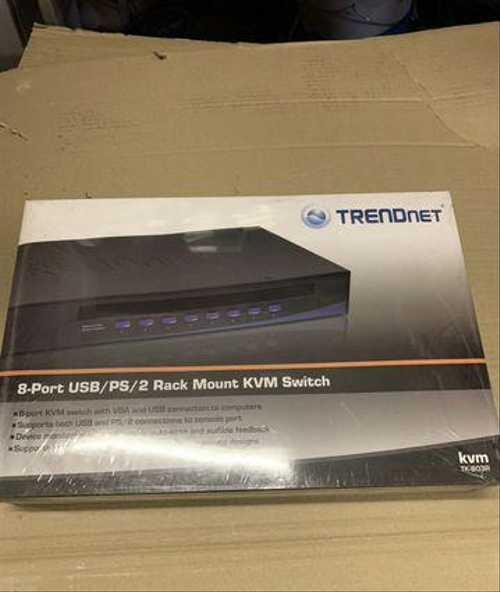 Kvm переключатель trendnet TK-803R 8 портов