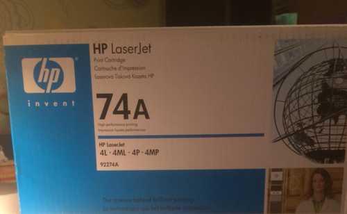 Картридж HP 74A черный