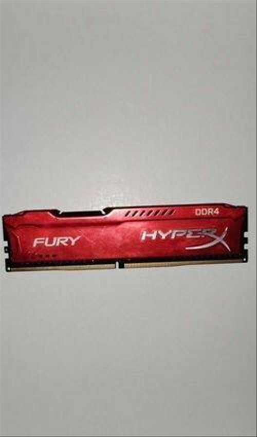 Kingston HyperX fury Red DDR4, 1x8gb