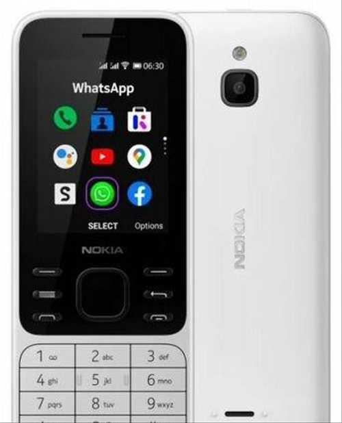 Телефон Nokia 6300 4G Dual Sim White