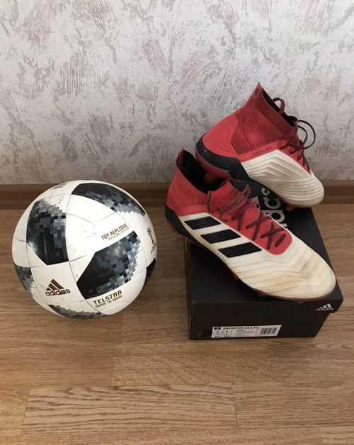 Футбольные бутсы Adidas predator 18.1 FG профессио