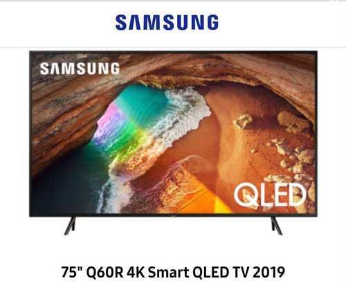 Телевизор SAMSUNG 75" Q60R 4K Smart qled TV