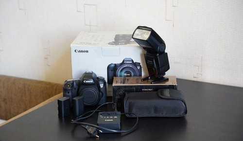 Canon EOS 6D + вспышка и доп. аккумулятор