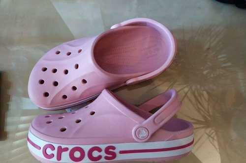 Розовые crocs сабо новые