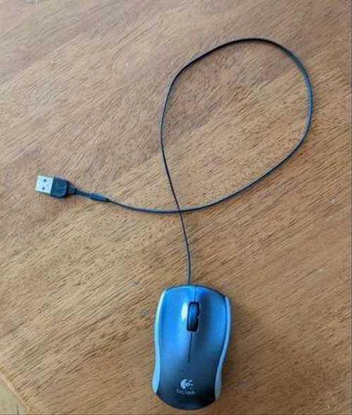 Мышь Logitech m125 проводная USB