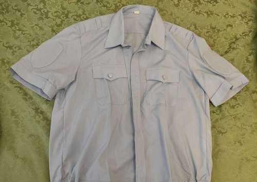 Рубашка форм. для сотрудников мвд голубая (на рези