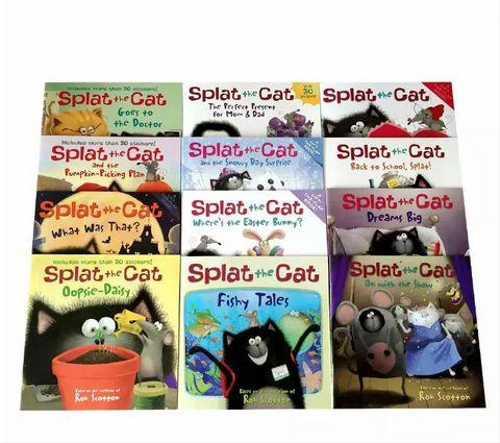 Котенок Шмяк Splat the cat Книги на английском