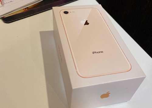 Коробка от iPhone 8 64gb gold