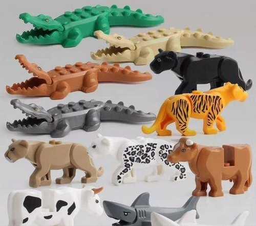Животные лего, совместимы с оригинальным Lego