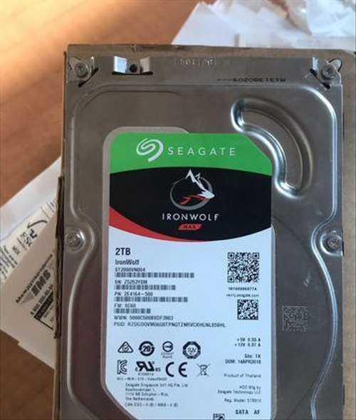 Жесткие диски HDD 2TB Seagate Ironwolf