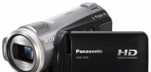 Видеокамера Panasonic HDC-SD9 и штатив складной