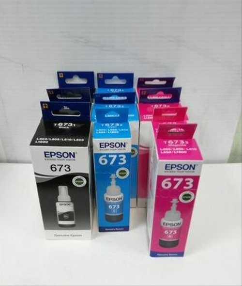 Оригинальные чернила для Epson L800, 805, 810,1800