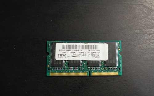 Оперативная память Sdram sodimm 128MB PC100