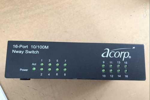 Коммутатор acorp hu5dp настройка