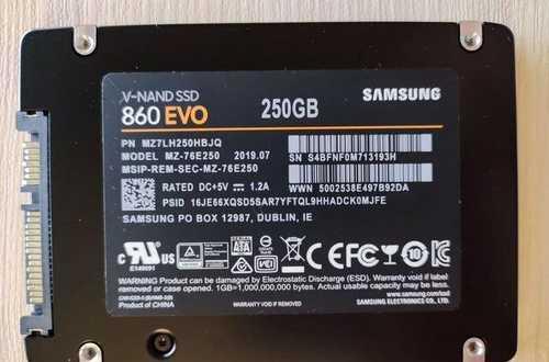 SSD 250GB Samsung 860 EVO