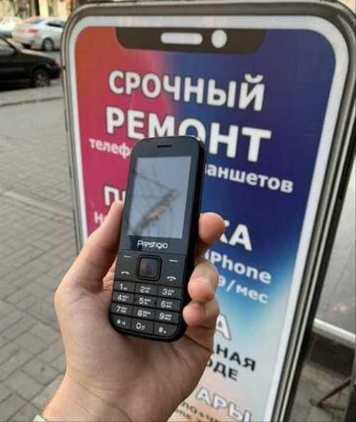 Телефон prestigio кнопочный черный для звонков