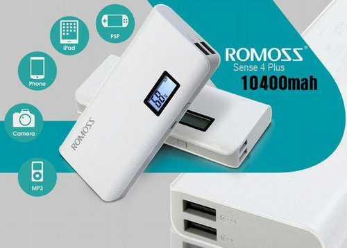 Romoss sense 4Plus powerbank 10400 мАч аккумулятор