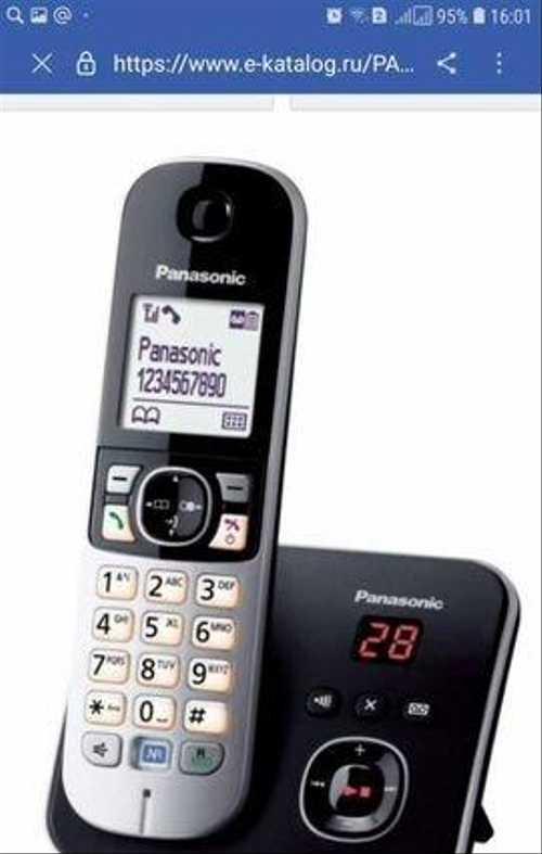 Радиотелефон Panasonic KX-TG6821RUB. Новый