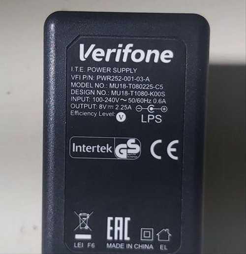 Блок питания (адаптер) 8V, 2,25A. Verifone