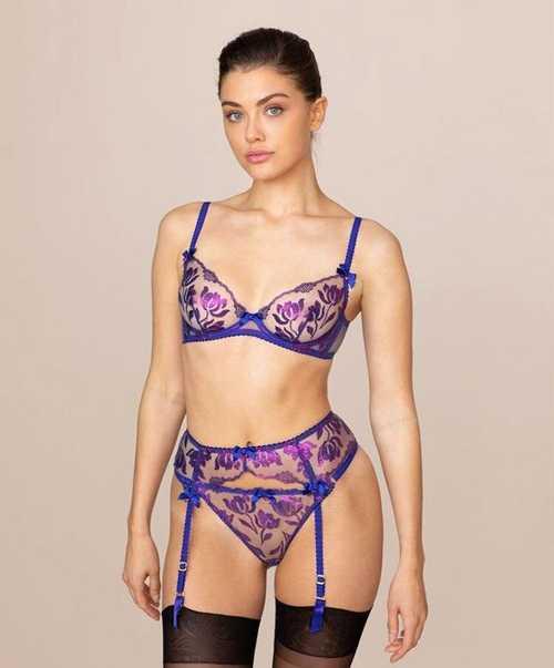 Agent provocateur комплект Sparkle синий 32D
