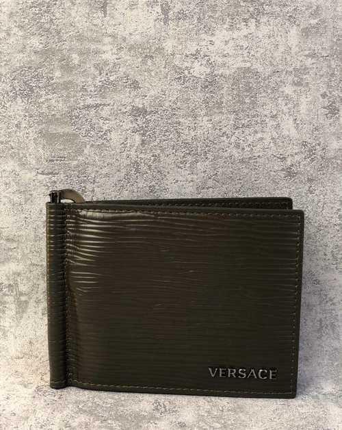 Versace, кошелек, зажим для денег
