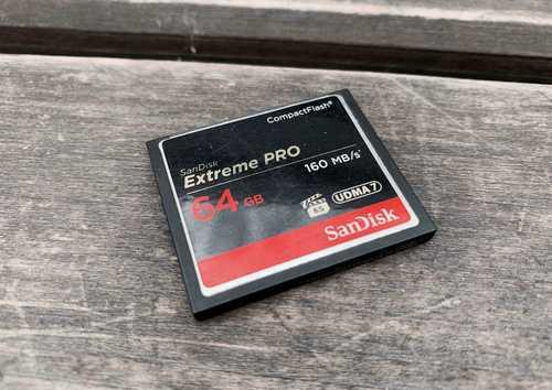 Карта памяти CF Sandisk Extreme Pro 64gb