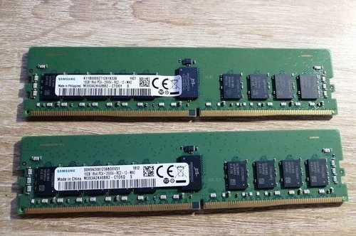 Память Samsung DDR4 32Гб (2x16) 2666мгц reg eсc