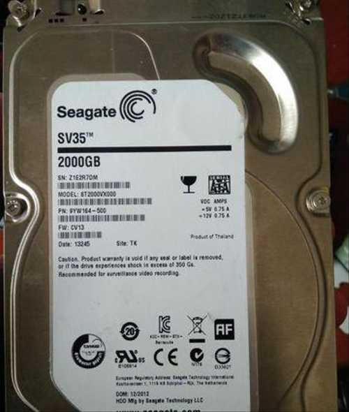 Жесткий диск Seagate 2 тб ST2000VX000