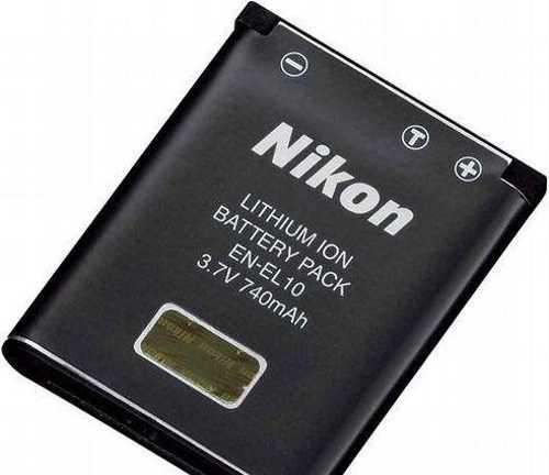 Оригинальный аккумулятор nikon EN-EL10 740mAh