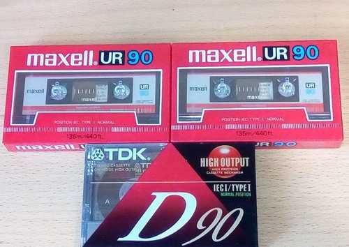 Аудиокассеты Maxell,TDK цена за 3шт