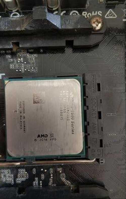 Материнская плата ASRock A320M-DGS и Процессор AMD