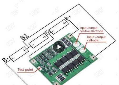 Bms 3s 25a схема подключения