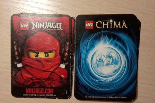 Карточки Lego Chima и Lego Ninjago