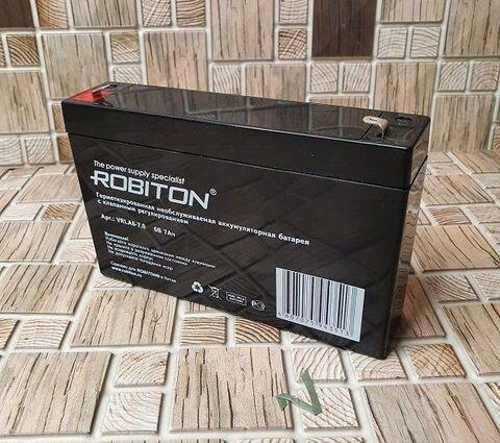 Аккумулятор кислот-свинцовый (6V-7Ah) (Robiton)