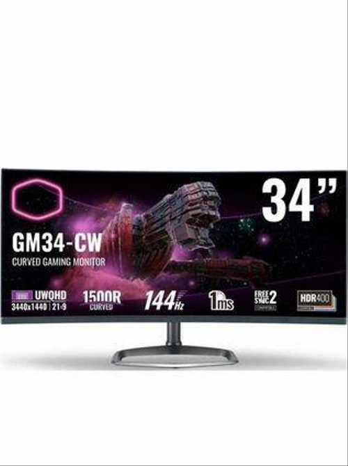 Монитор Cooler Master uwqhd 4k 144Hz 1ms