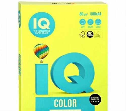 Офисная цветная бумага IQ Color, А4, 500 листов, 8