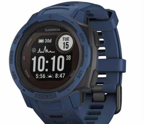 Часы Garmin Instinct Solar Tidal Blue