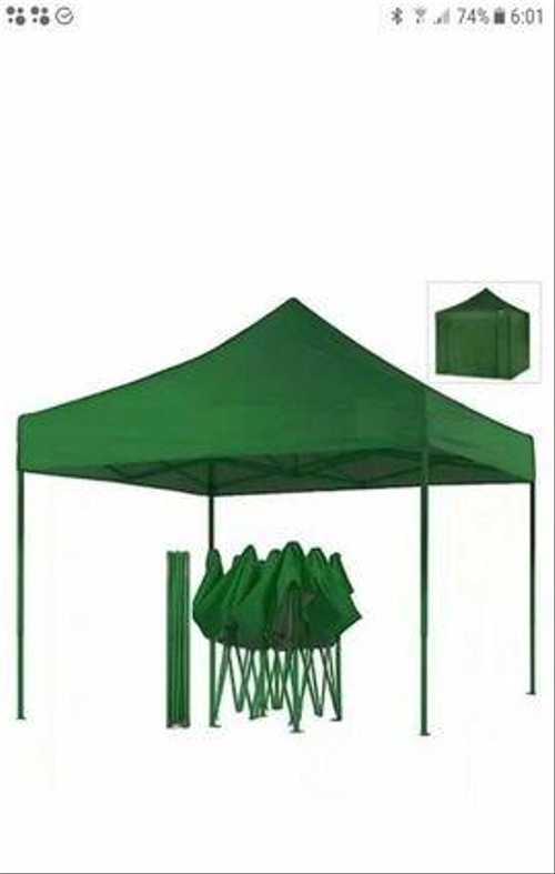 Быстросборный шатер 3х3 PRO зеленый