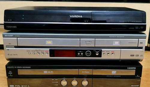 Видеомагнитофоны Toshiba, Sharp CD, VHS, HDD