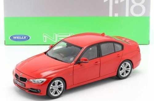 1:18 BMW 335i E90 2010 красный. Welly