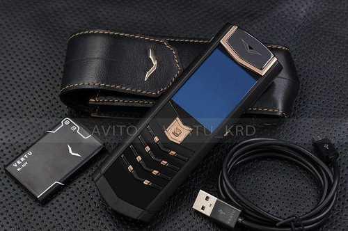 Vertu Signature S Design Black PVD Red Gold