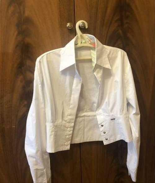 Рубашка блузка белая женская 44размер