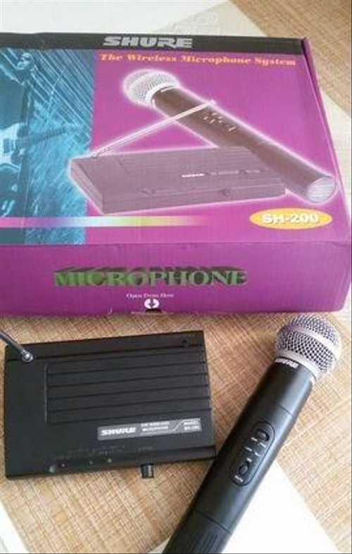 Продам беспроводной микрофон Shure SH-200
