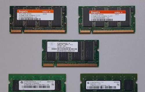 Оперативная память для ноутбуков DDR