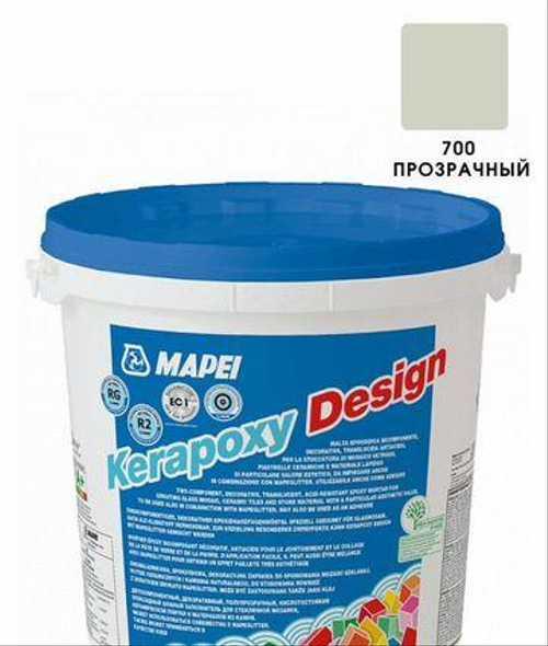Эпоксидная затирка Mapei Kerapoxy design 700 прозр
