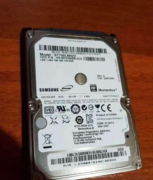 Жесткий диск 750GB Samsung