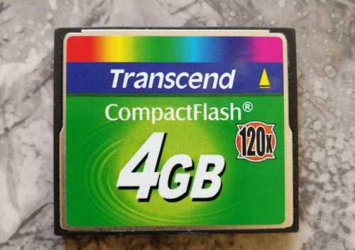 Карта памяти Transcend Compactflash 4gb