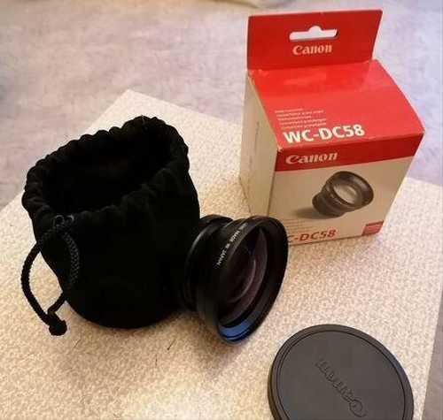 Широкоугольная насадка Canon WC-DC58