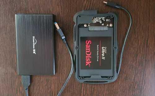 SSD 960GB SanDisk Ultra 2 (в корпусе)